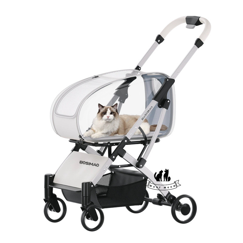汪小喵~BOSIMAO授權專賣『分離式寵物推車』便攜可折疊狗狗推車 鋁合金車架 貓咪推車 | 蝦皮購物
