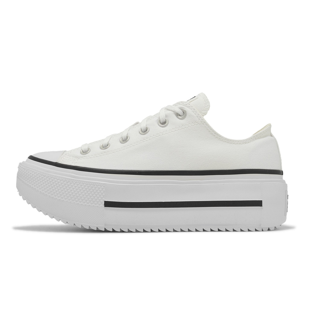 Converse 休閒鞋 Chuck Taylor All Star 男女 白黑 厚底增高 低筒 ACS A15491C | 蝦皮購物
