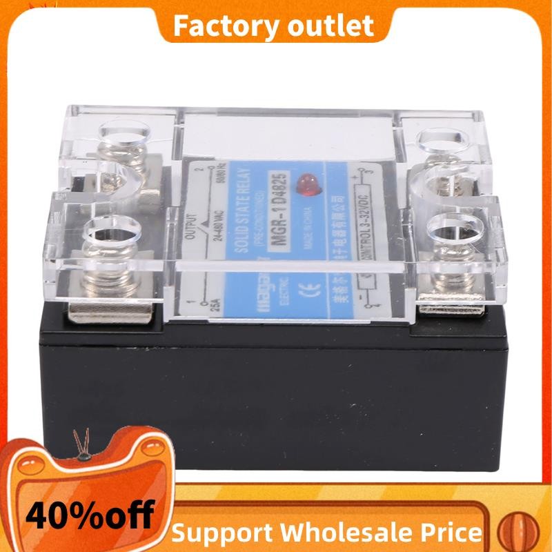 -1 D4825 單相固態繼電器 SSR 25A DC 3-32 V AC 24-480 V | 蝦皮購物
