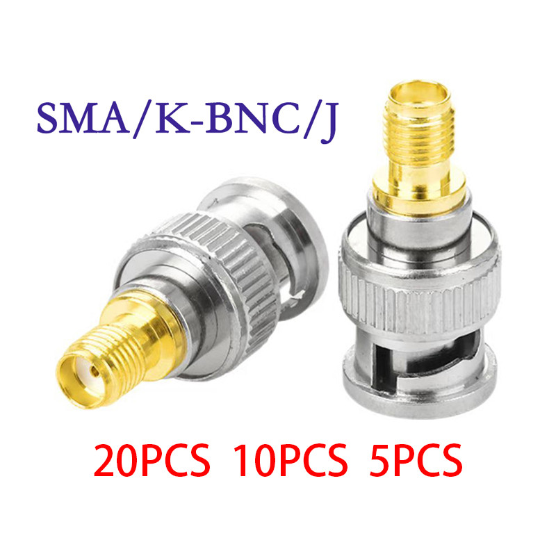 20pcs 10pcs 5pcsRF同軸連接器轉接頭SMA公轉BNC母轉接頭 BNC/SMA-KJ轉換頭 | 蝦皮購物