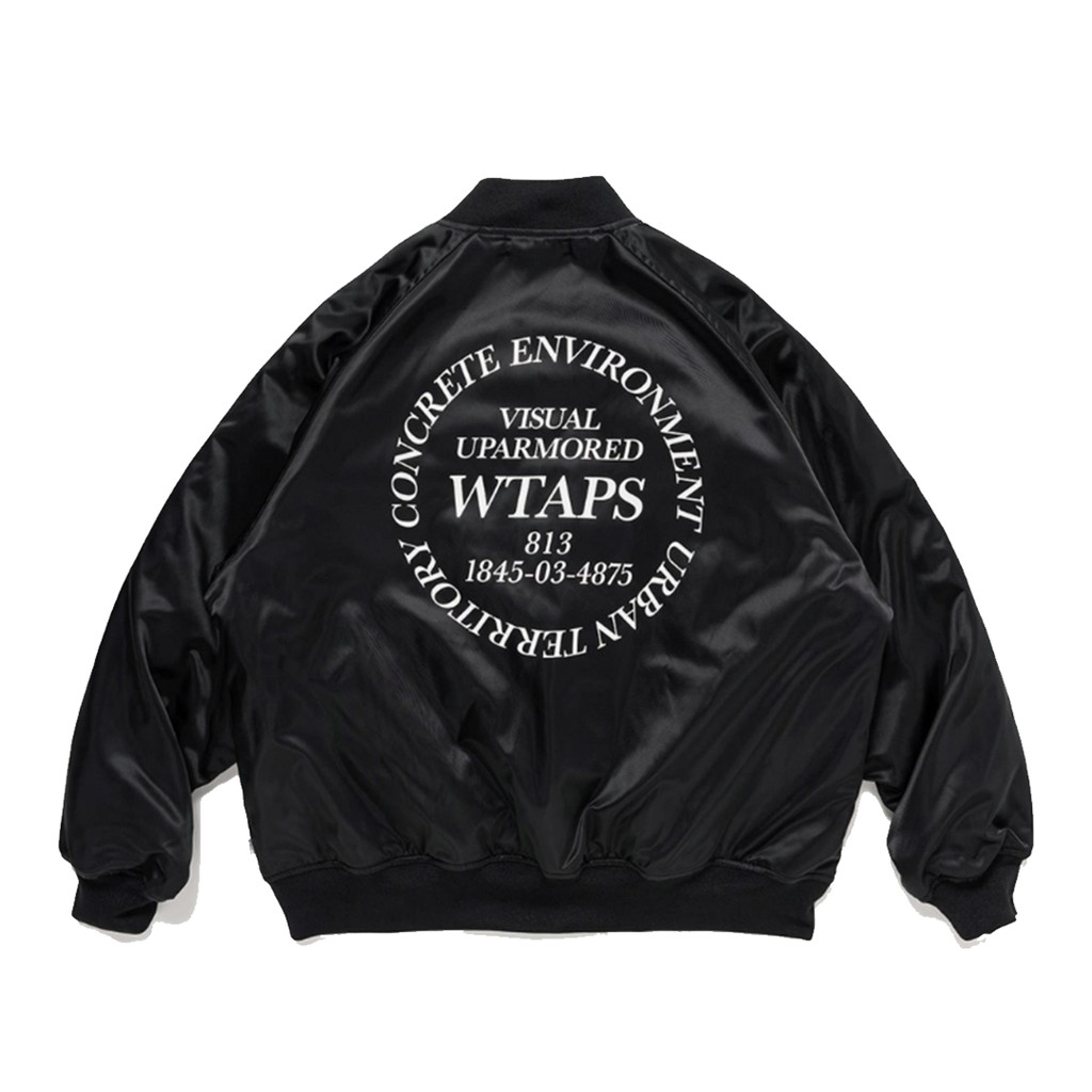 [FLOMMARKET] WTAPS TEAM / JACKET / NYLON. TWILL 緞面 教練外套 黑色 | 蝦皮購物