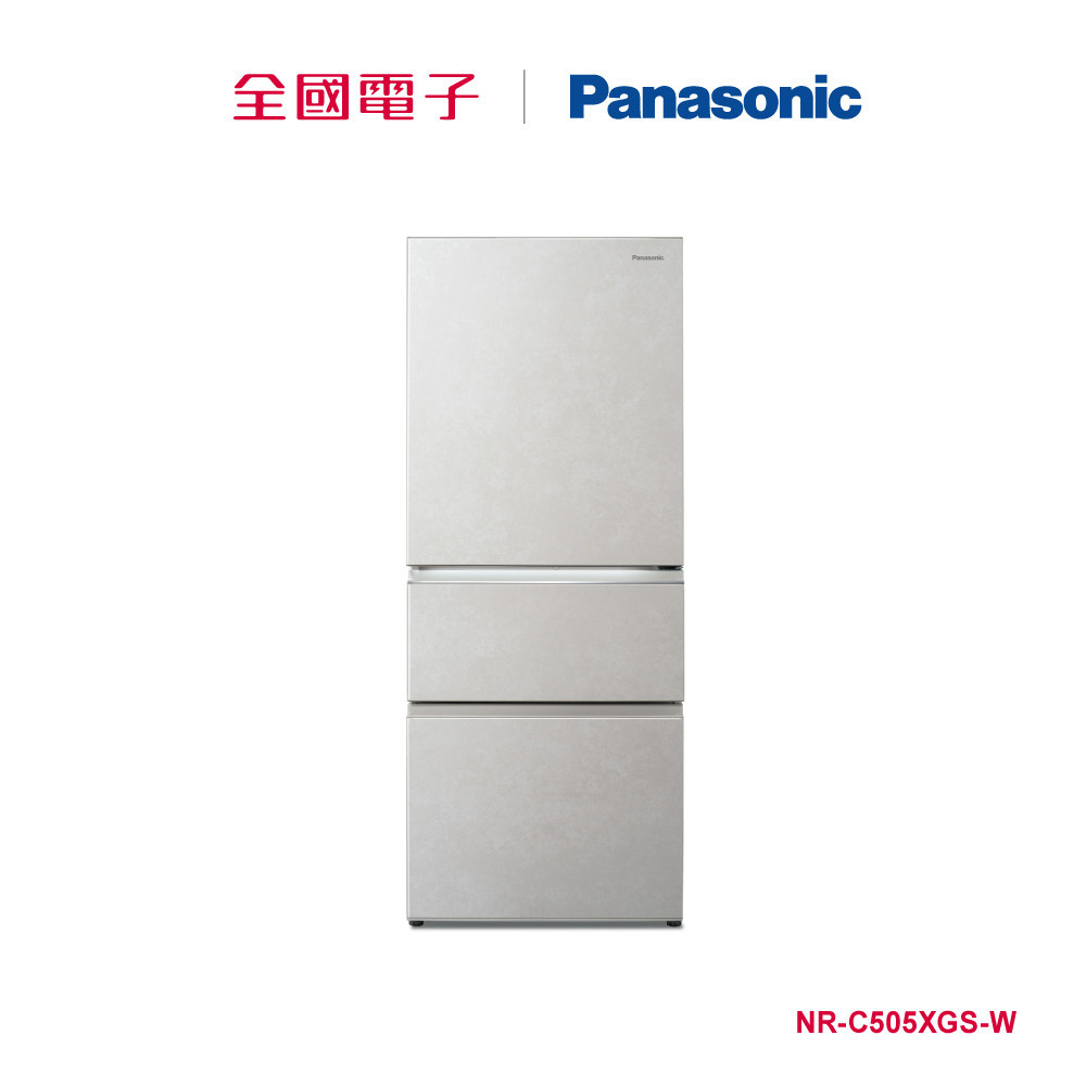 Panasonic 500公升岩板玻璃三門變頻電冰箱-雲岩白 NR-C505XGS-W 【全國電子】 | 蝦皮購物
