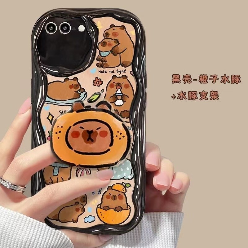 可愛水豚君 防摔手機殼 防摔殼 iPhone XS MAX XR i7 i8 i6 plus i6S SE2 SE3 | 蝦皮購物