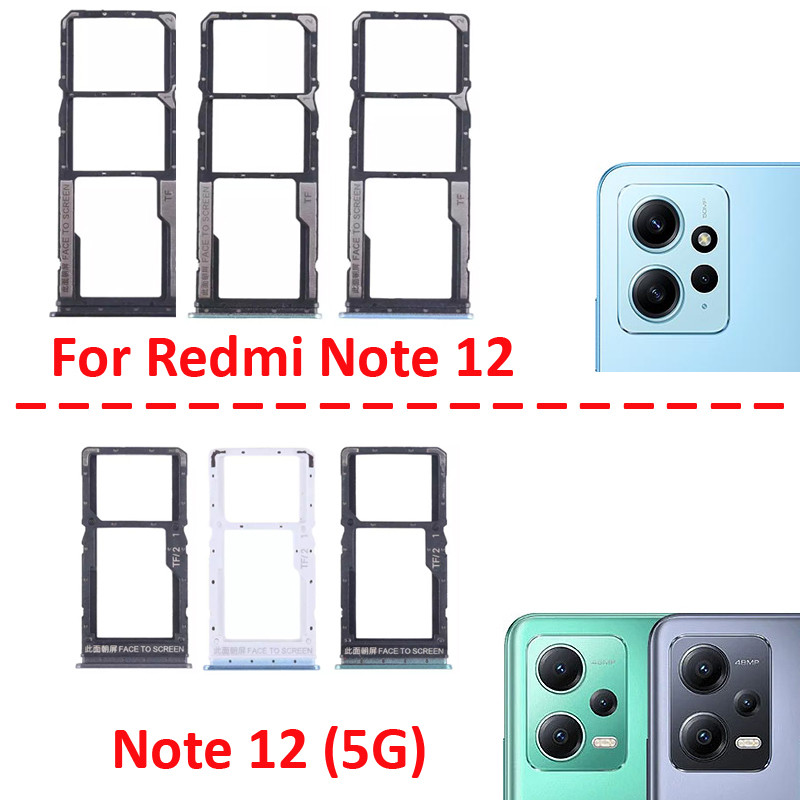 XIAOMI SIM 卡托盤插槽適用於小米 Redmi Note 12 5G 新 SIM 芯片 Micro SD 卡座讀 | 蝦皮購物