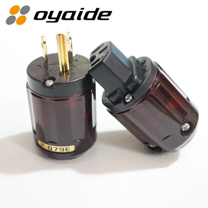 1 對全新 Oyaide HIFI 079 Schuko EU/US 電源線插頭 24K 鍍金 IEC 揚聲器音頻電源線 | 蝦皮購物