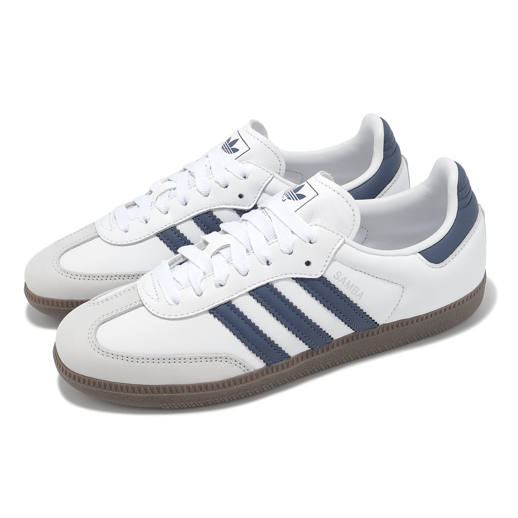 adidas 休閒鞋 Samba OG W 女鞋 白 深藍 焦糖底 德訓鞋 三葉草 愛迪達 [ACS] JH5688 | 蝦皮購物