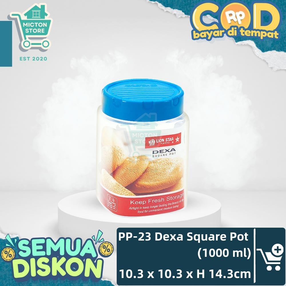 TOPTON Lion Star PP-23 Dexa Square Pot Premium Jar 耐用 BPA 免費 | 蝦皮購物