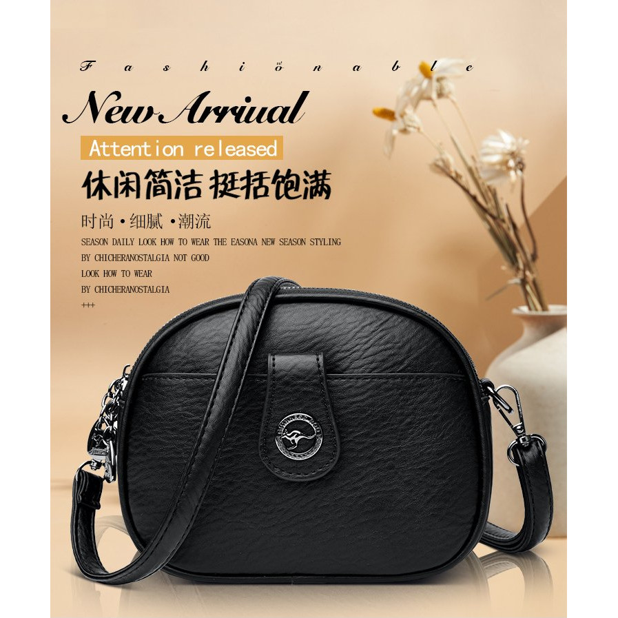 24小時內出貨！ 斜背包 斜背包 均碼 PU 女包 拉鍊 車縫線 YFAN | 蝦皮購物