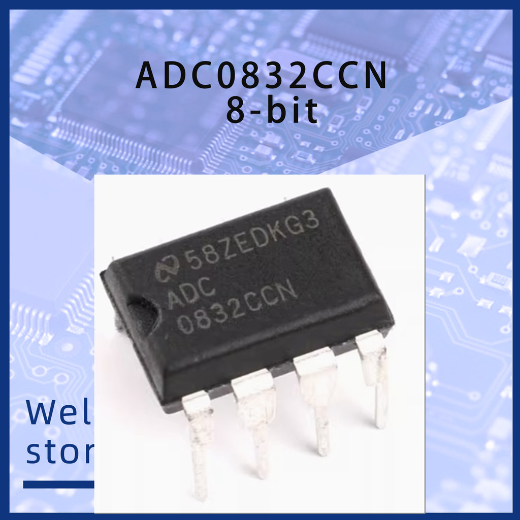 ADC0832CCN芯片8位模擬轉數字轉換器31KSPS DIP-8 | 蝦皮購物