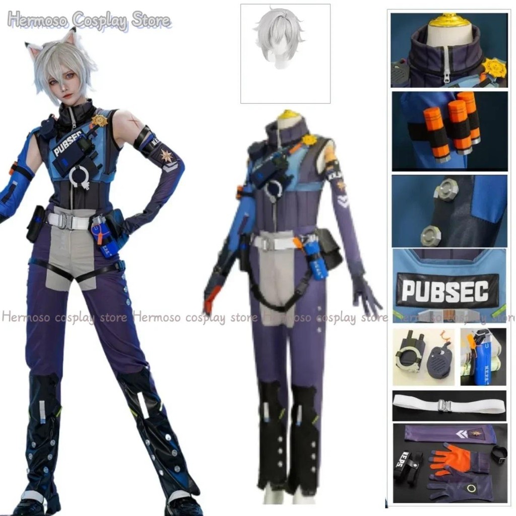 Zenless Zone Zero Seth Lowell Cosplay 服裝 ZZZ 特別偵探萬聖節女裝定制遊戲道具 | 蝦皮購物