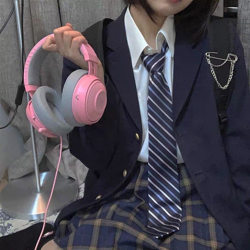 【花枝居酒屋】同款【蘭白】現貨JK/DK制服領帶校供感手打領帶 | 蝦皮購物