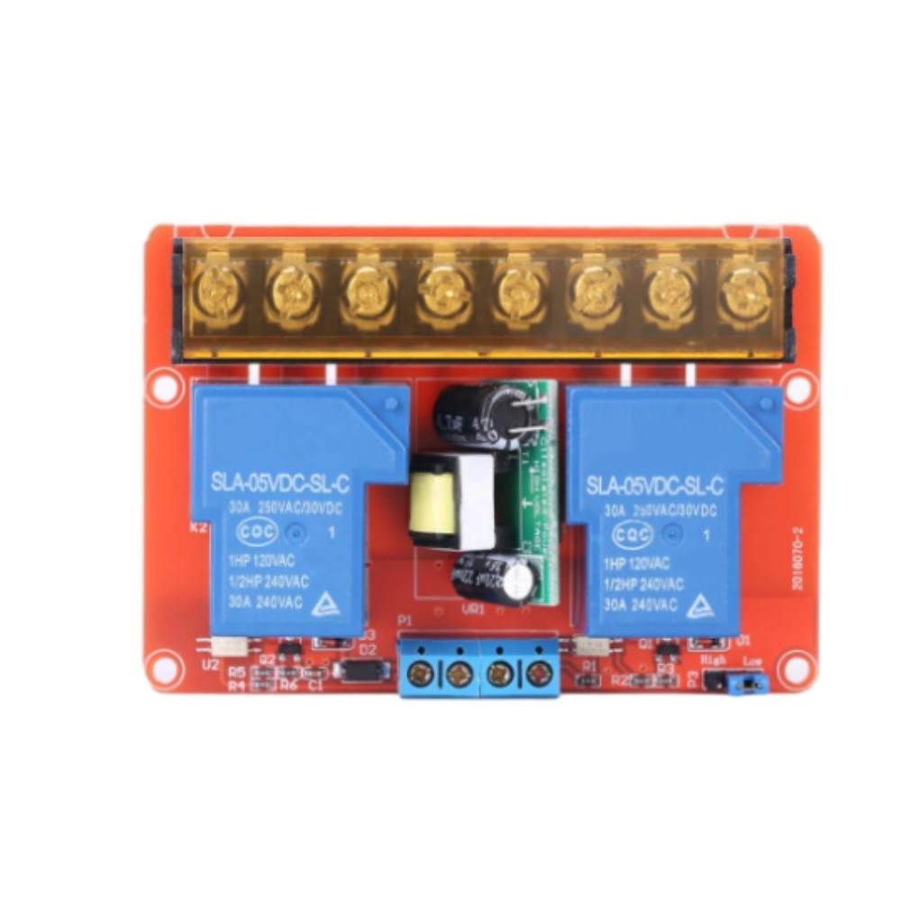 控制繼電器 AC100V-250V 30A 大功率 2 通道繼電器 DC5V 高低電平開關繼電器模塊帶隔離繼電器板 | 蝦皮購物