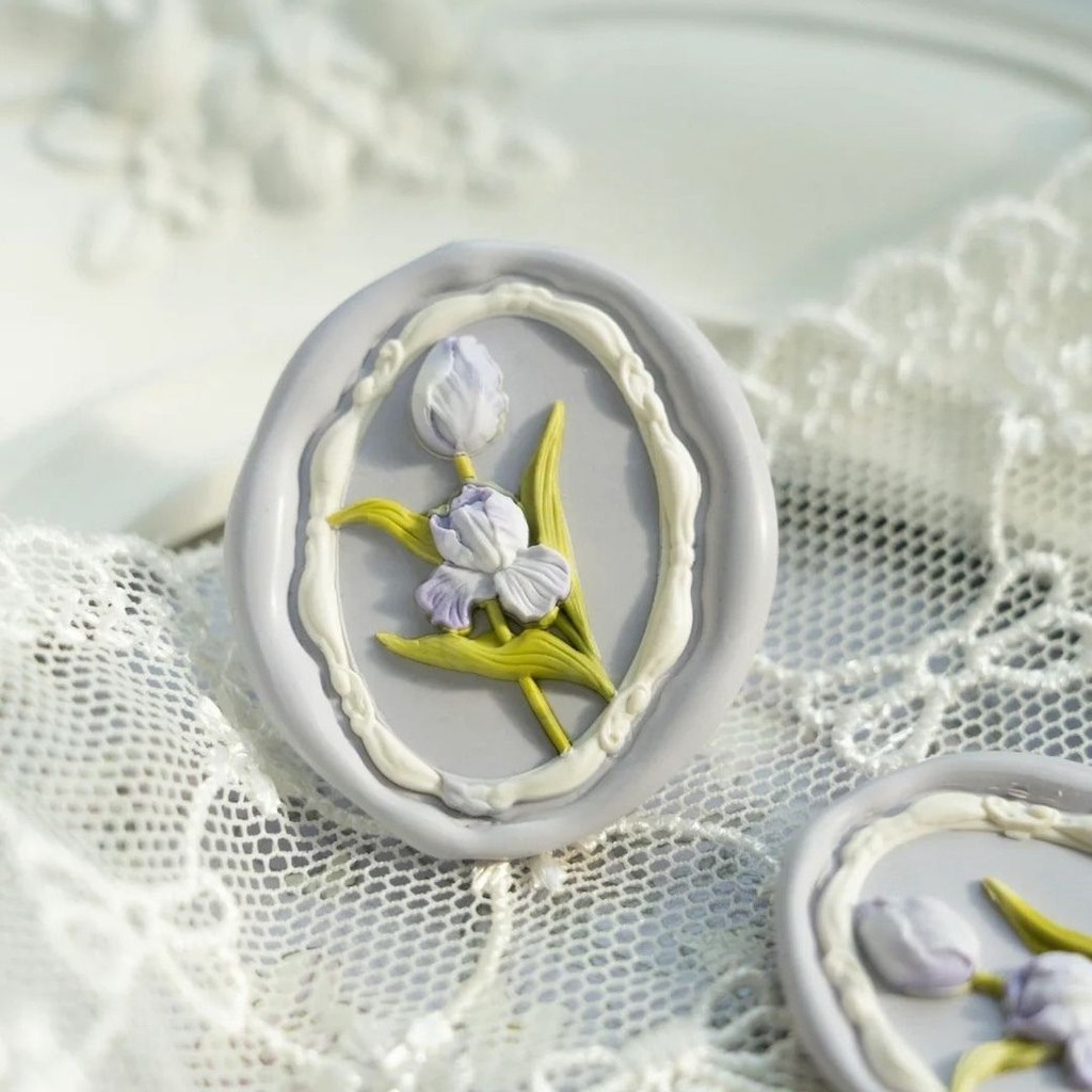 【文具患者】Sheezer・鬱金香 封蠟章｜原創設計 立體浮雕 磨砂設計 火漆章 封蠟 火漆 ｜ | 蝦皮購物