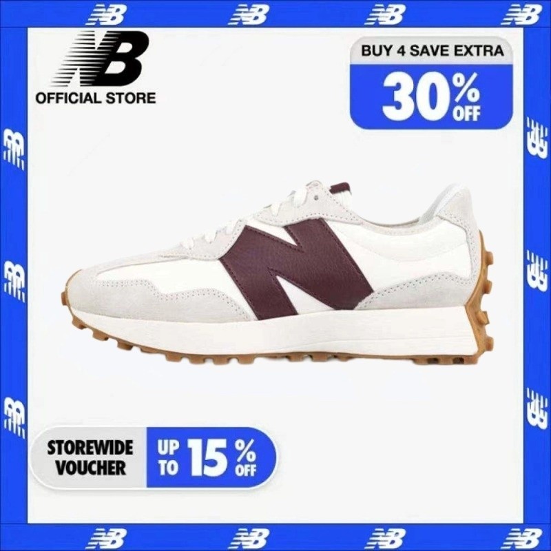 【直銷店】New Balance 327 KA係列運動鞋白灰紅鞋NB327男女款 | 蝦皮購物