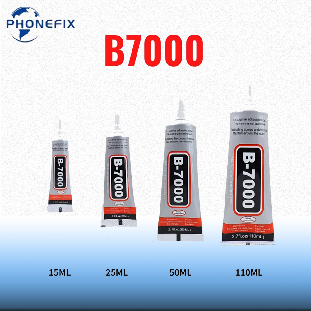 B7000 透明接觸手機維修膠通用玻璃塑料 DIY 膠水 B- 7000 帶精密塗抹器 15ML 50ML 110M | 蝦皮購物