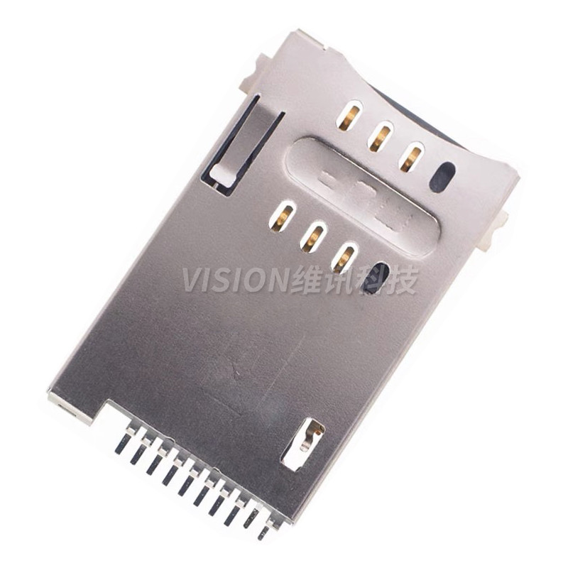 【限時免運】原裝正品 MUP-C720 8+2 SIM卡座 無柱 自彈式 帶開關 10P 大卡槽 | 蝦皮購物