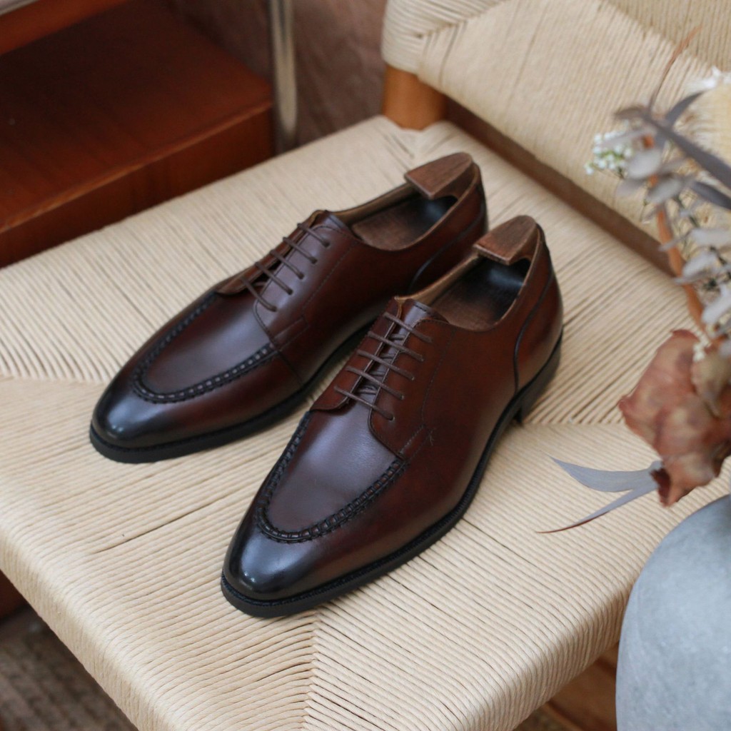 Leather Shoes Size！！Dermis Genuine Leather復古手工頭層真皮布洛克雕花增高德比牛 | 蝦皮購物