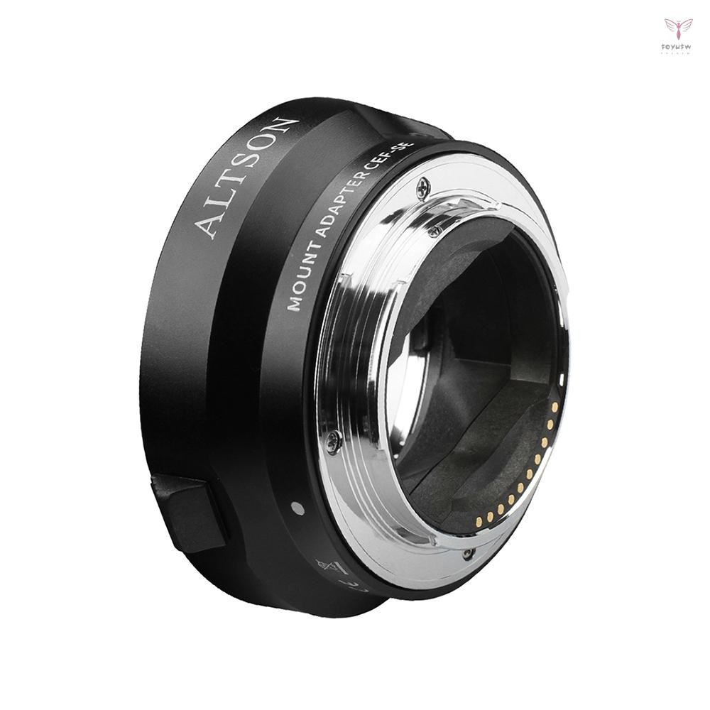 Altson CEF-SE 鏡頭卡口轉接環高速自動對焦內置 IS 穩定防抖 USB 升級替換佳能 EF/EF-S 鏡頭到 | 蝦皮購物