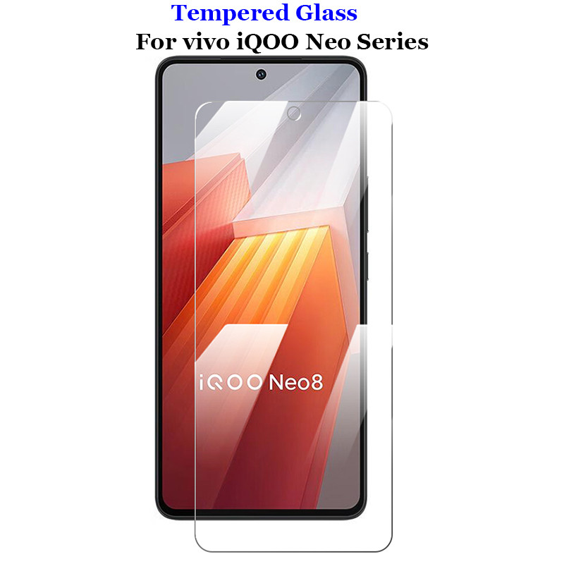 適用於vivo iQOO Neo8 Neo 10 10R 8 9 9s Neo9 Pro透明鋼化玻璃9H 2.5D高級屏 | 蝦皮購物