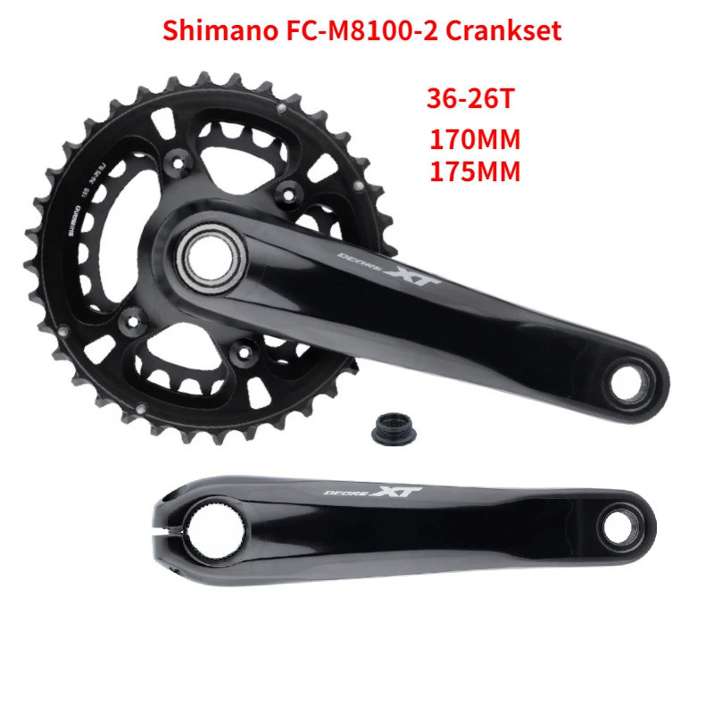 SHIMANO DEROE XT FC M8100 曲柄組 M8100 2x12 速 36-26T MTB HOLLOW | 蝦皮購物
