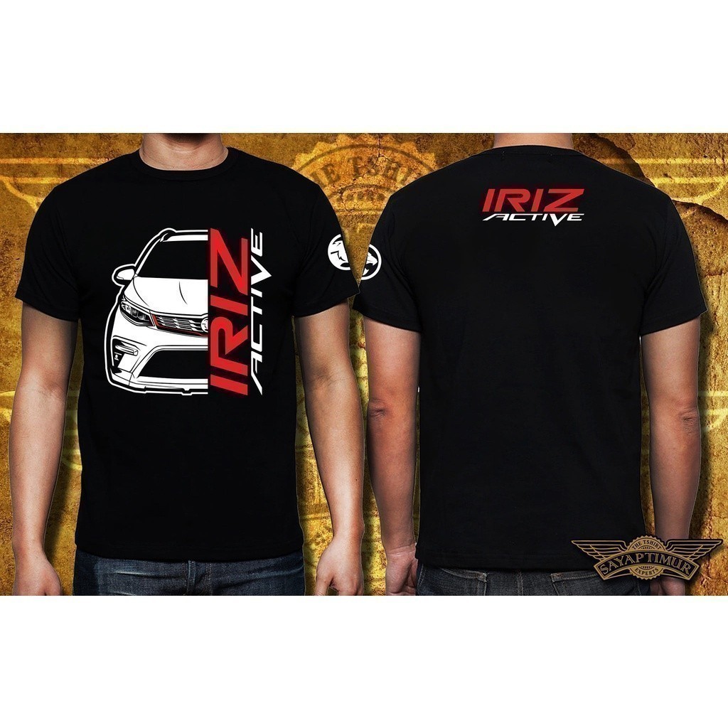 Iriz fashion 2025 Active FRONT D2(黑色 T 恤)質子 | 蝦皮購物