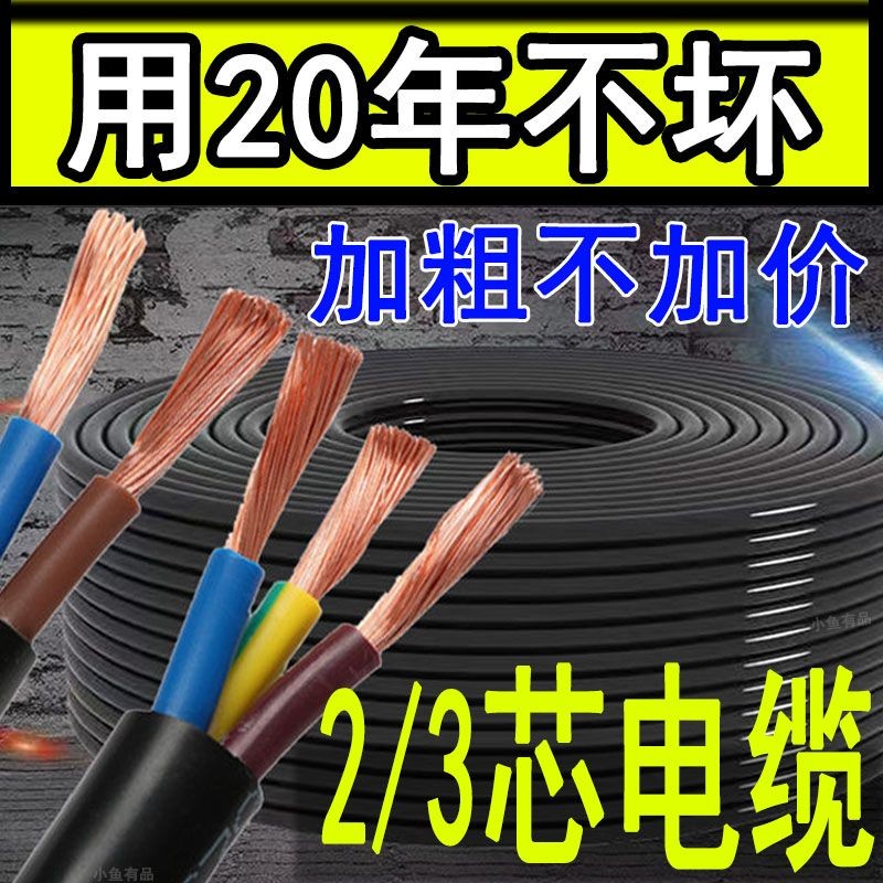 國標珠江電線RVV電纜線阻燃防凍23芯護套線2.5/4/6平方電源線 | 蝦皮購物