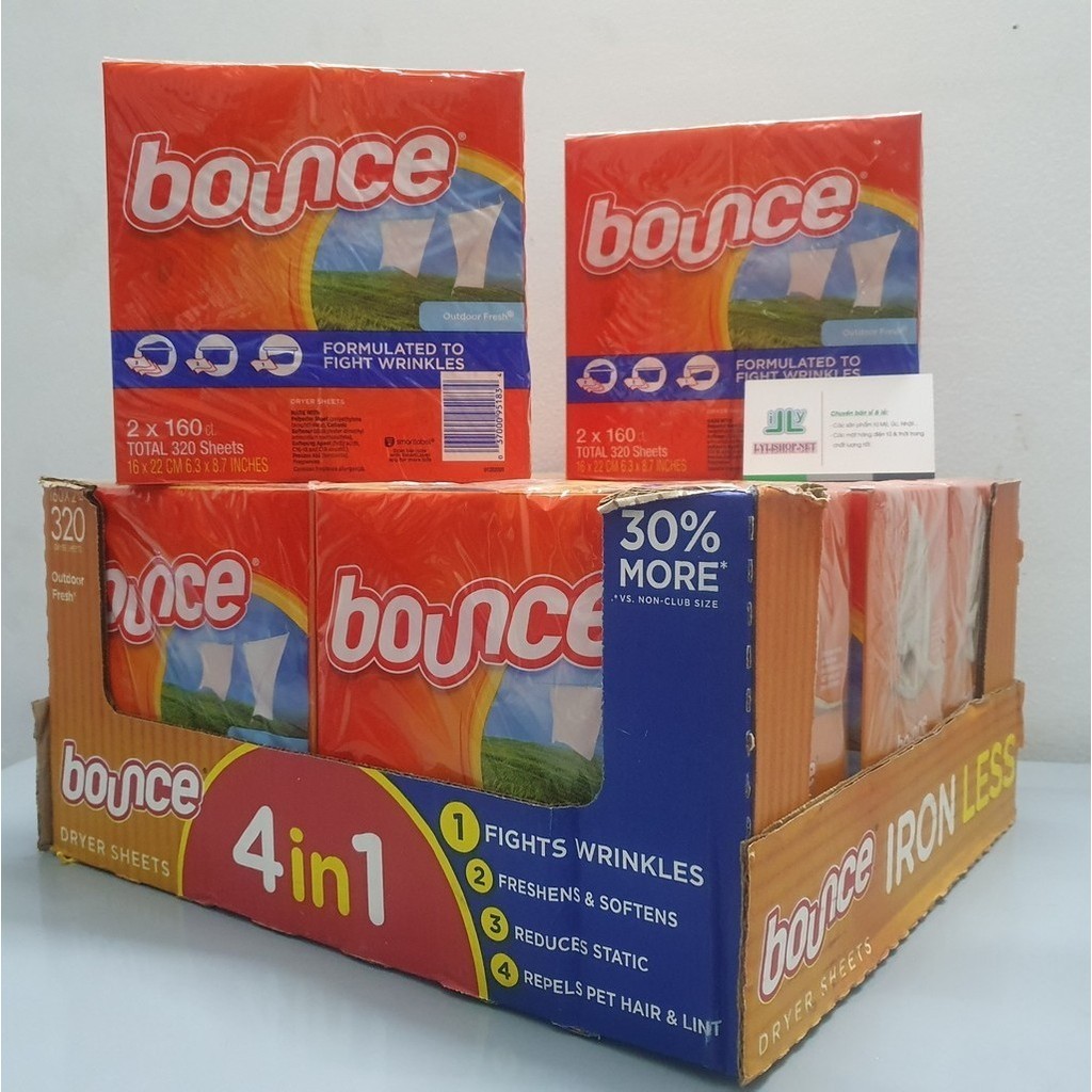 Bounce Clothing Fragrance 紙盒 160 張來自美國 - 來自美國的衣服香味 | 蝦皮購物