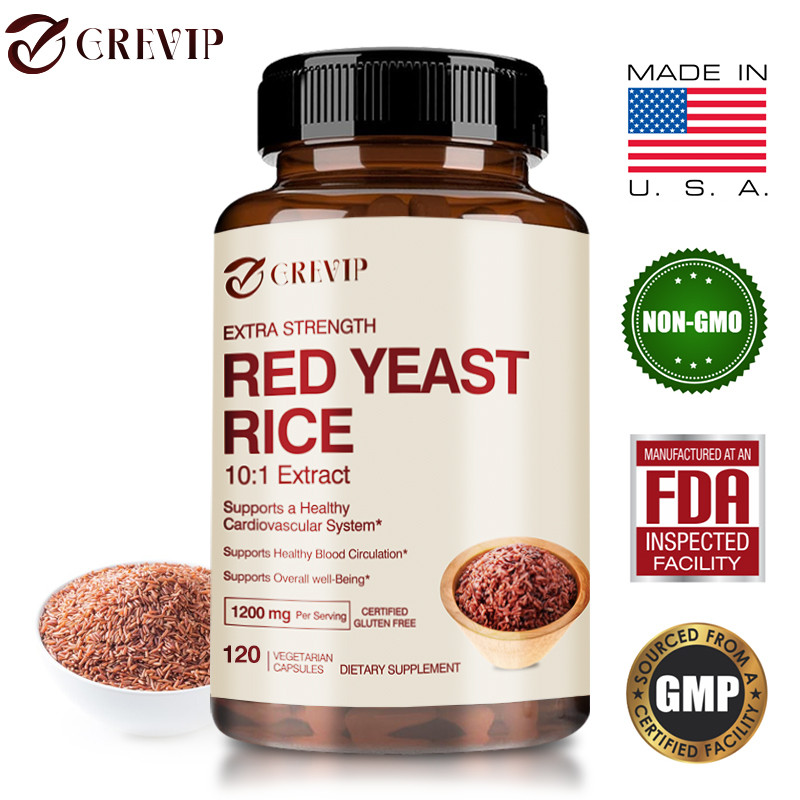 GREVIP 紅麴10:1萃取物，1200毫克，非轉基因，美國原裝進口，60/120粒 | 蝦皮購物
