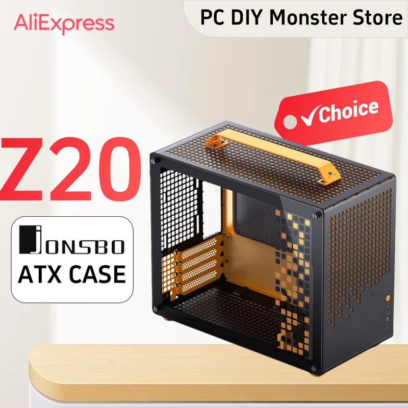 JONSBO Z20 MATX ATX PC機箱機箱20L可拆卸手柄外殻163mm風冷顯卡type-c桌麵小空間 | 蝦皮購物