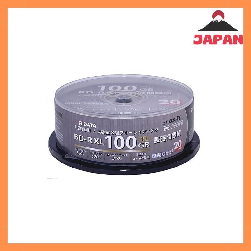 RiDATA（ライデータ）一次錄影用單面三層2-4倍速藍光光碟白色可打印 BD-R XL 100GB 20張 RiTEK | 蝦皮購物