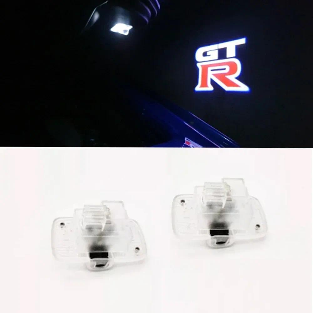 NISSAN R35 R35 R34 GTR 門燈 2 件 GT-R LED 地毯陰影燈幽靈禮燈適用於日產 GTR R3 | 蝦皮購物