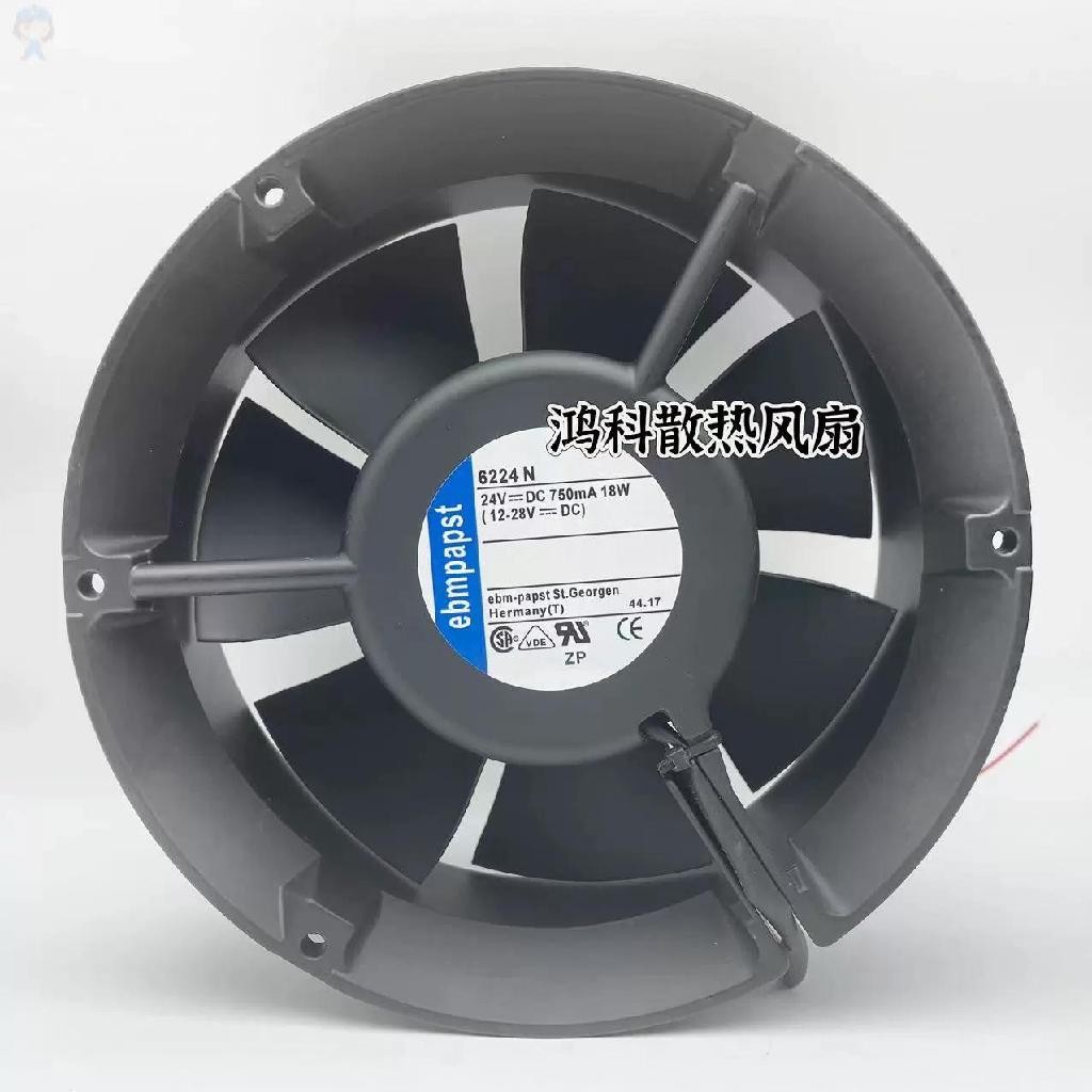 #冰峰散熱#TYP 6224N 24VDC 18W 750MA 原裝德國EBM-PAPST 172*51MM鋁框風扇 | 蝦皮購物