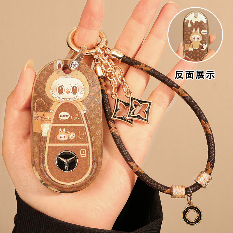 BENZ 賓士 鑰匙套 適用於 E級 C200L GLC260 CLA E300L S級 鑰匙圈 鑰匙扣 鑰匙殼 | 蝦皮購物