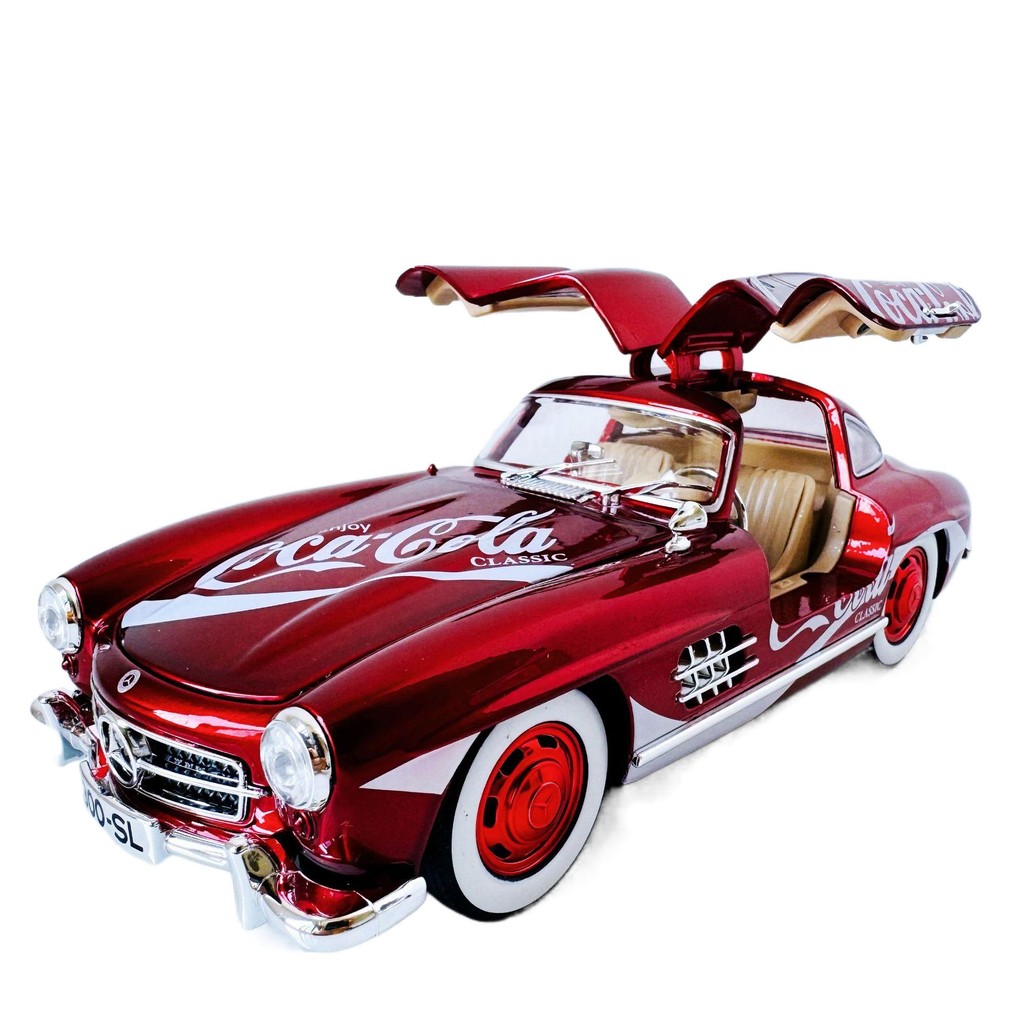 [GT-M]模型 1:24 benz 300SL 街車 閤金車模 可樂塗裝 老爺車 汽車模型 男孩玩具車 聖誕節禮物 新 | 蝦皮購物