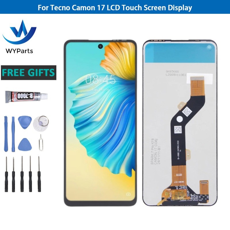 適用於 Tecno Camon 17 CG6 CG6j LCD 顯示屏觸摸屏更換 | 蝦皮購物