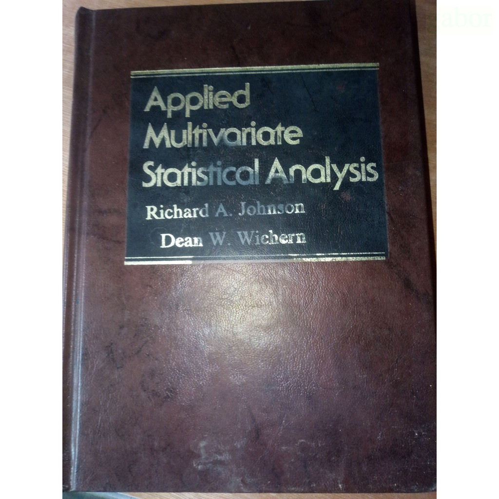 Applied Multivariate Statistical Analysis Richard A Johns 蝦皮購物