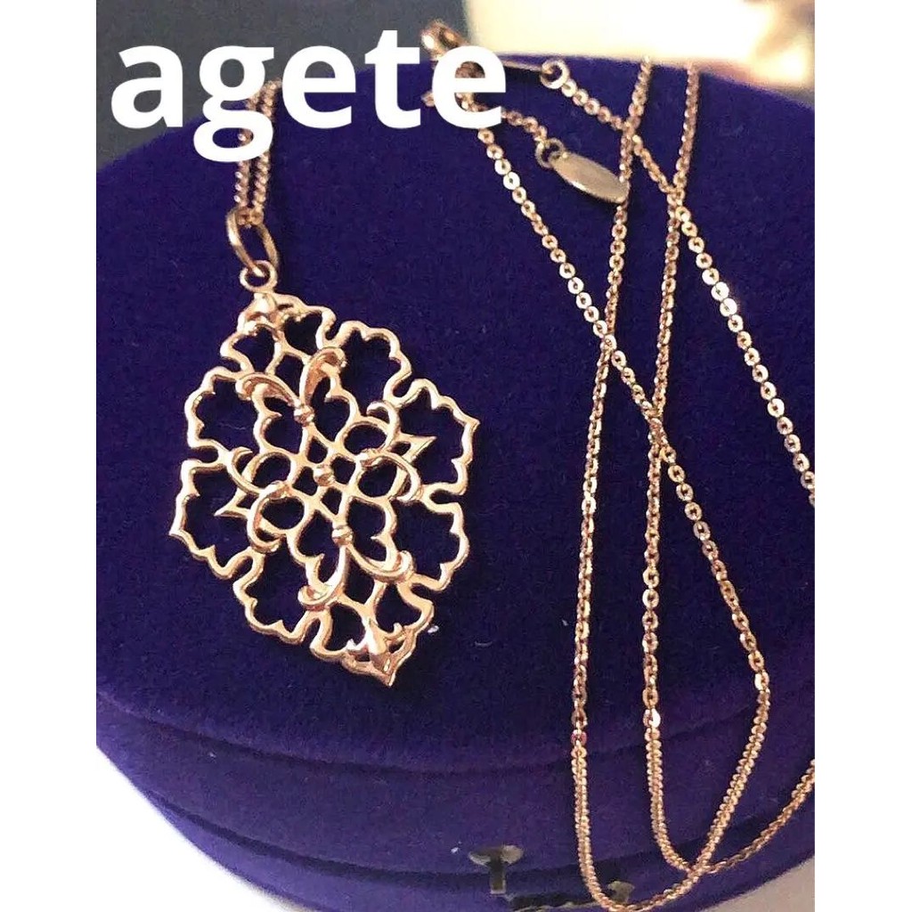 近全新 AGETE 項鍊 星型 茉莉花 10k yg mercari 日本直送 二手 | 蝦皮購物