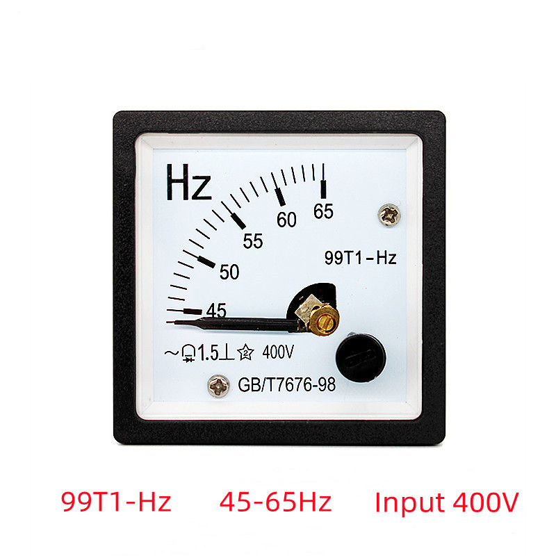 48*48mm 交流頻率計 Hertz Meters Hz 45-65Hz 輸入 380V 指針式儀表 99T1 | 蝦皮購物