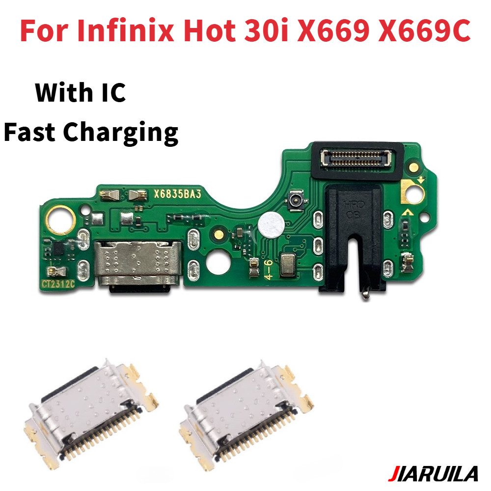 Infinix Hot 30i X669 X669C X669D USB 充電板排線 + 充電針連接器的充電端口 | 蝦皮購物