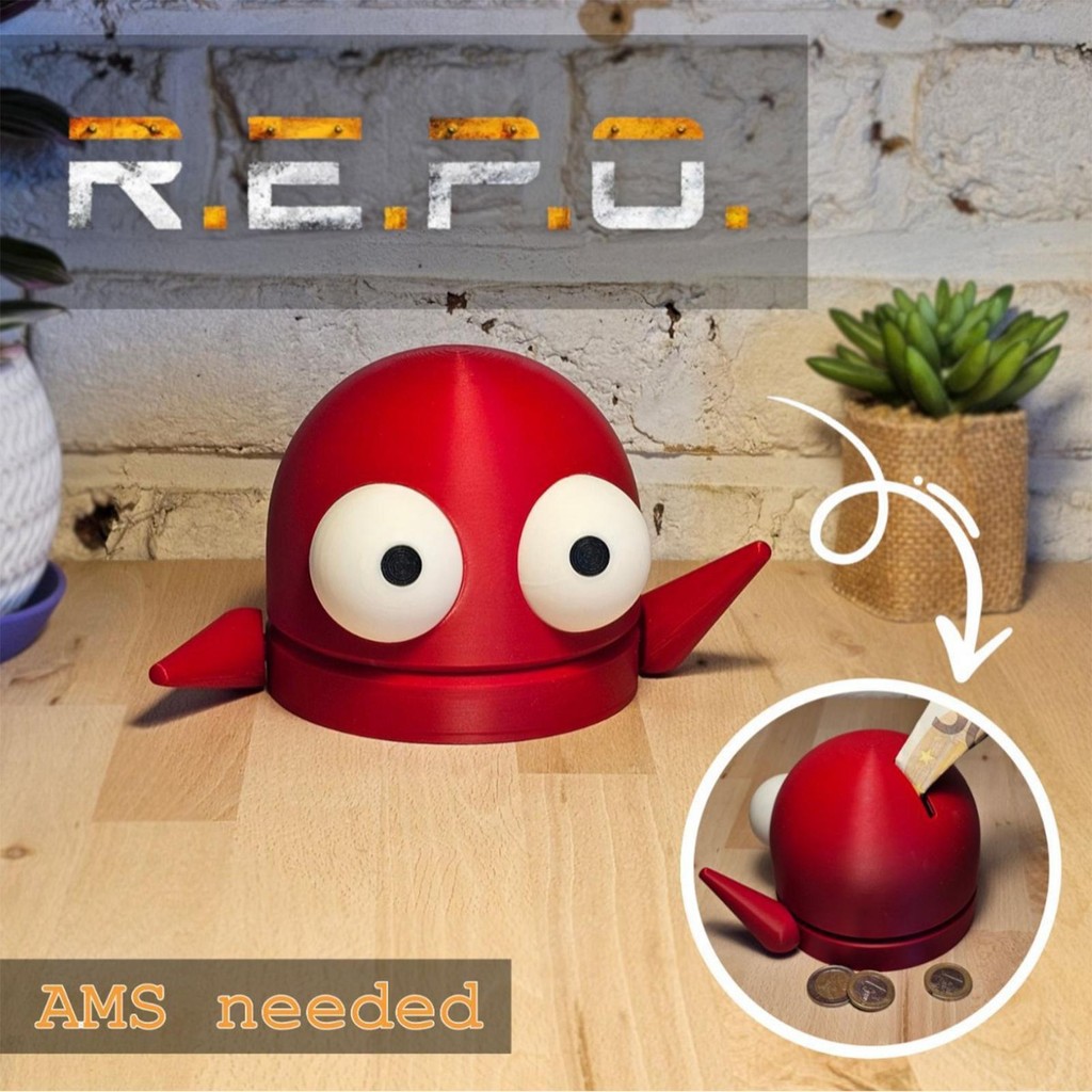 Repo Character Statue Piggy Bank 機器人存錢罐桌面玩具擺件 mearnth | 蝦皮購物