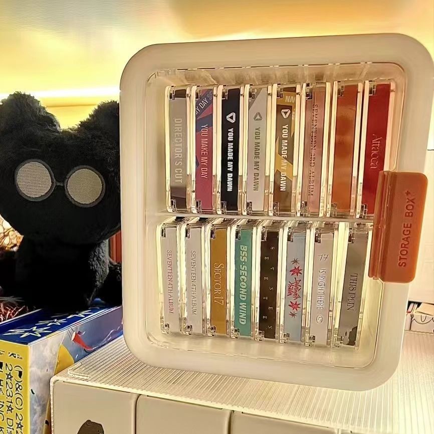 高顏值適配收納盒適配kit桌面收納盒展示盒可愛可透視防塵展示盒 | 蝦皮購物