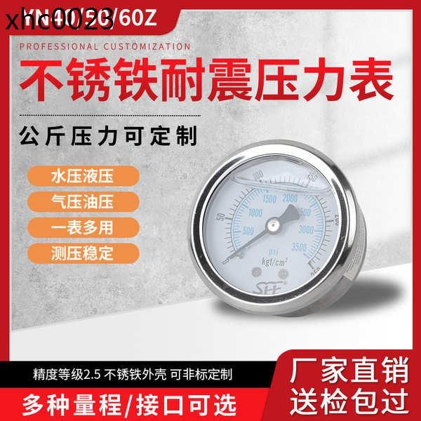 軸向耐震壓力錶YN40/50/60Z索菲SFF空壓機氣壓液壓耐震帶油壓力錶 | 蝦皮購物