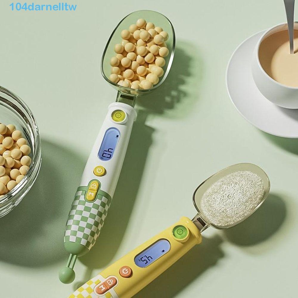 DARNELLTW電子量匙,500g/0.5g液晶顯示屏USB充電稱量匙,精確小型的刻度顯示廚房秤 | 蝦皮購物