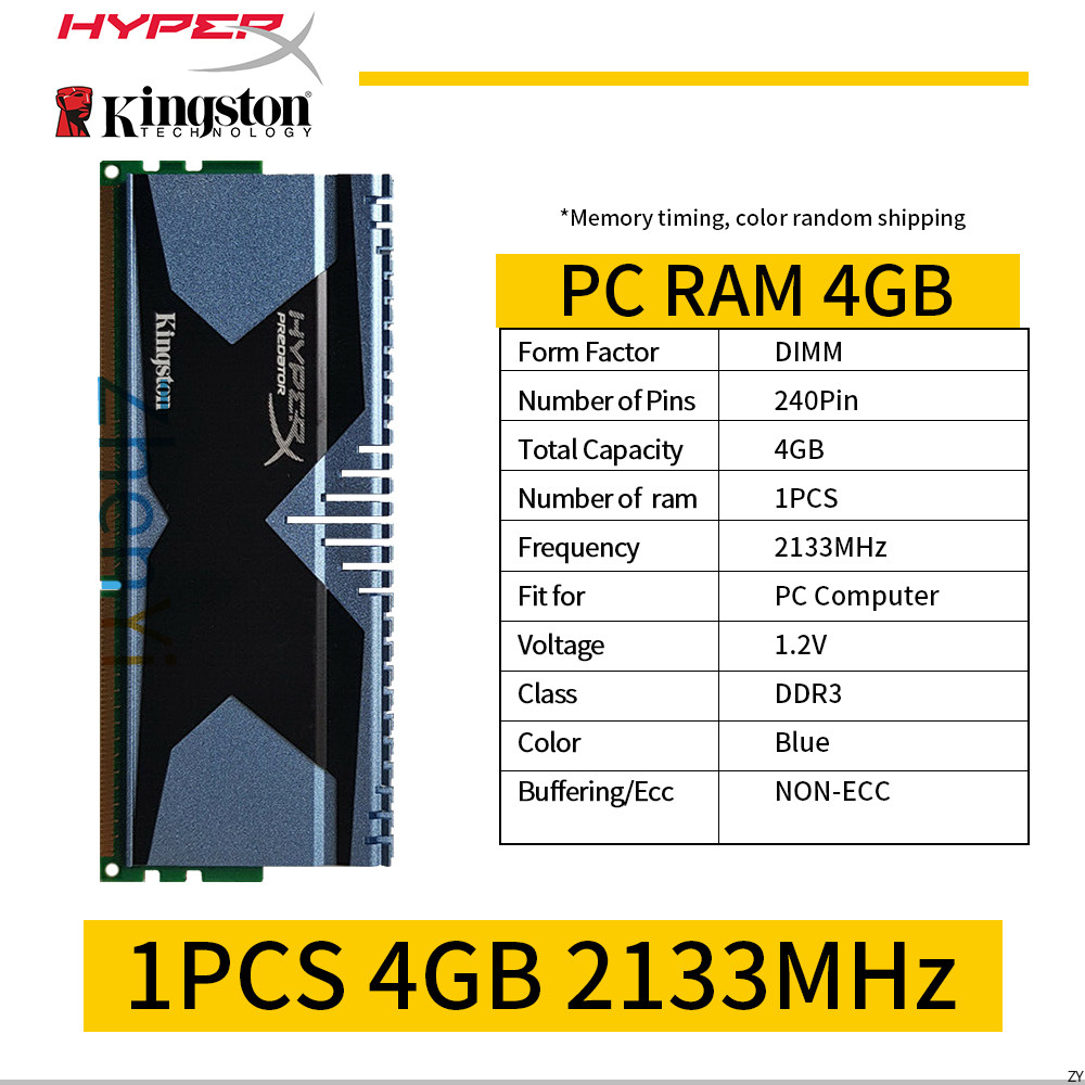 適用於 HyperX Predator COD 16GB 8GB 4GB DDR3 2133MHz KHX21C11T2 | 蝦皮購物