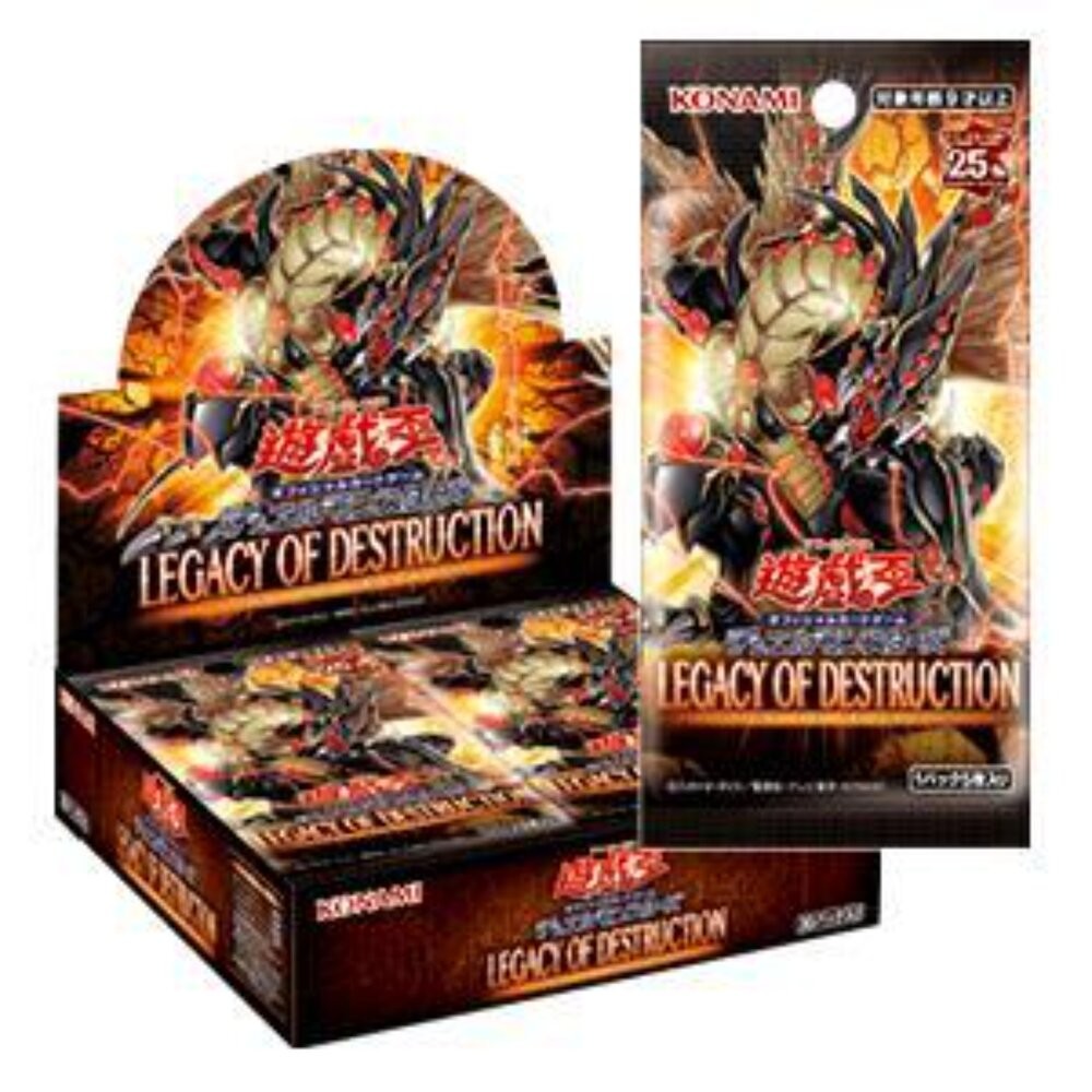 台灣出貨日紙 YGO 遊戲王 1204 LEDE 破壞龍遺產 補充包 整盒 含初回特典 紙牌 | 蝦皮購物