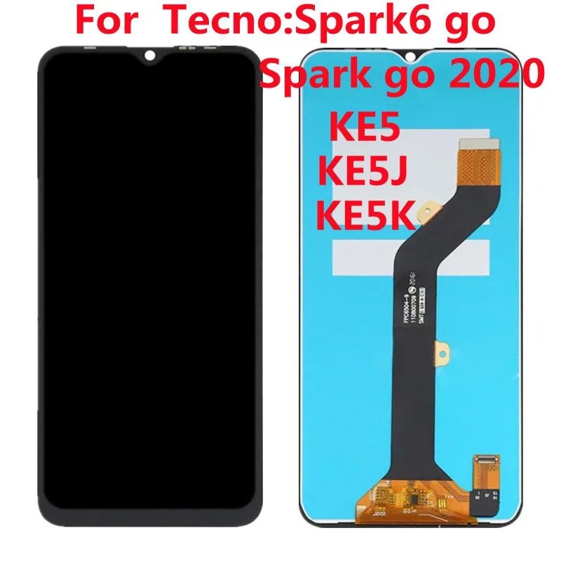 100% 測試用於Tecno Spark 6 GO LCD KE5J KE5K KE5 LCD顯示屏觸摸屏數字化儀，用於 | 蝦皮購物