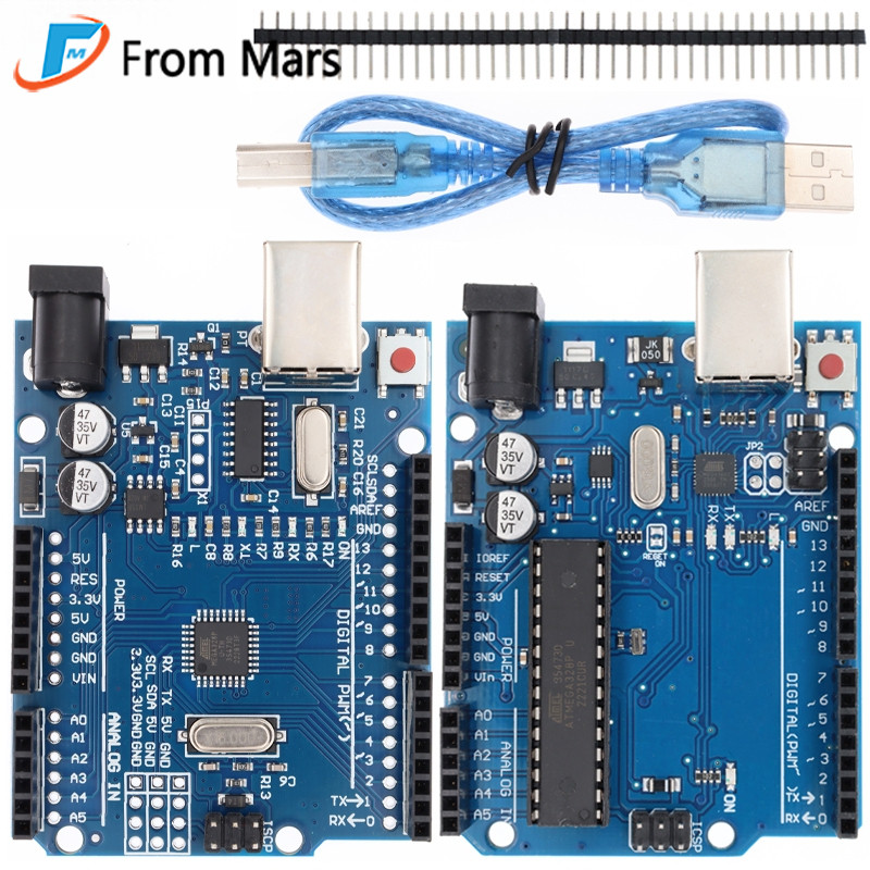 緊湊型 Arduino Uno R3 Mega328P Atmega16U2 微控制器板 | 蝦皮購物