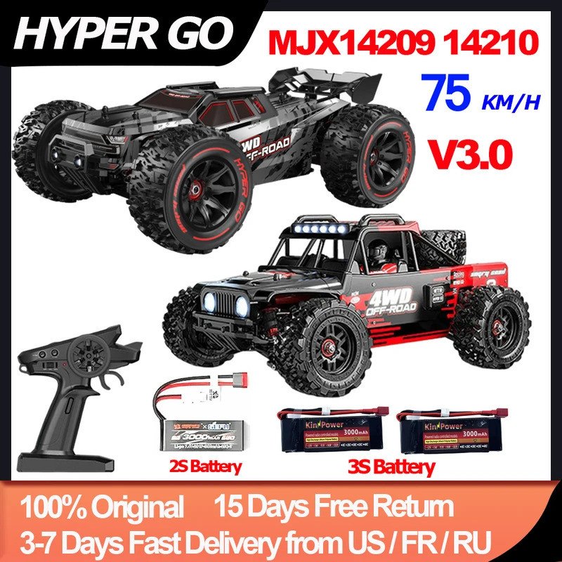 Hyper Go MJX 14209 14210 V3.0 1/14 遙控汽車無刷 2.4G 遙控四輪䮠動越野賽車遙控卡 | 蝦皮購物