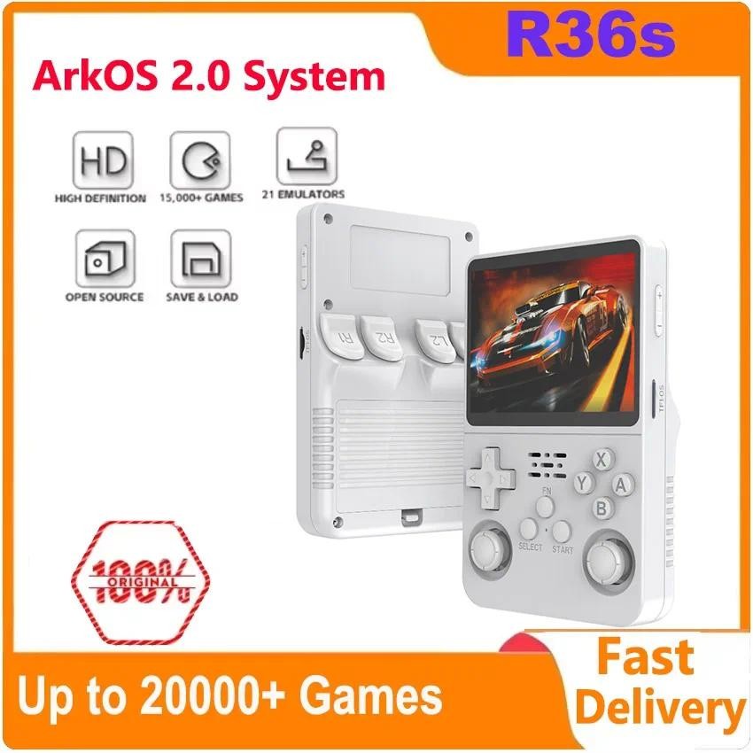 R36s 復古掌上游戲機開源 Arkos System 128G 經典遊戲機 3.5 英寸 IPS 屏幕 64G 便攜式 | 蝦皮購物