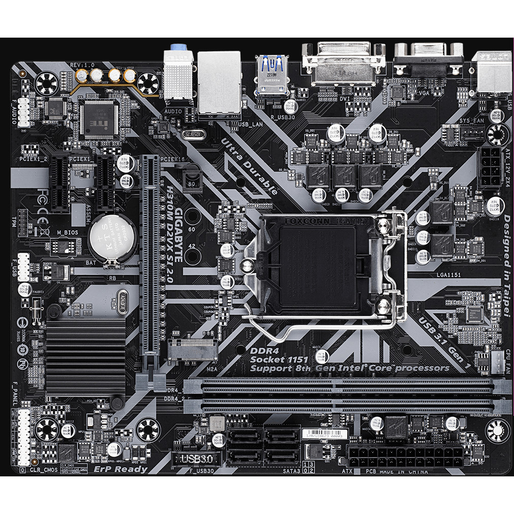 【品質保障】衝新 Gigabyte/技嘉 H310M D2VX SI 2.0 H310M S2 2.0M.2 6789代 | 蝦皮購物